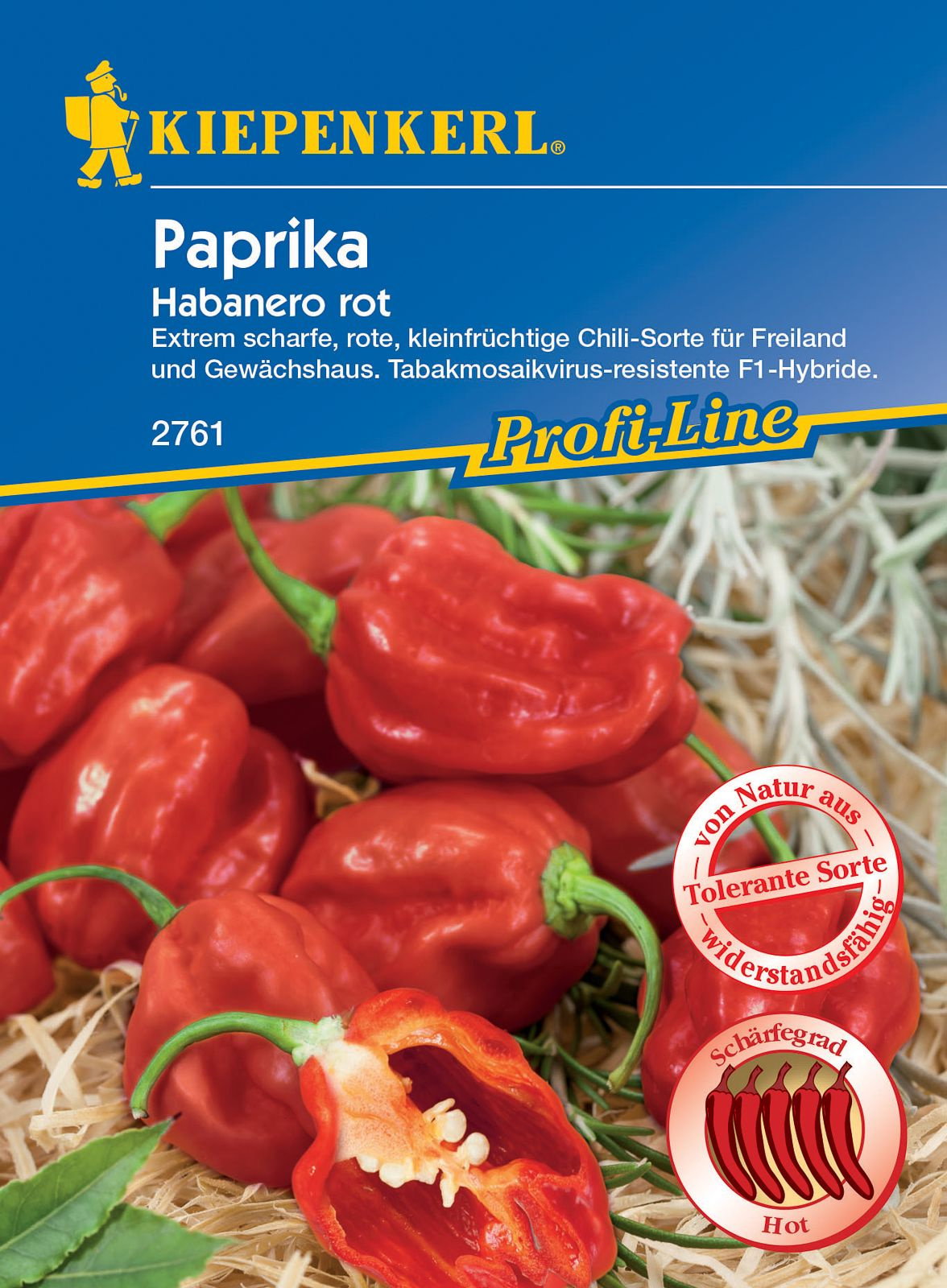 Chili Habanero rot, F1 - Kiepenkerl Capsicum chinense günstig kaufen