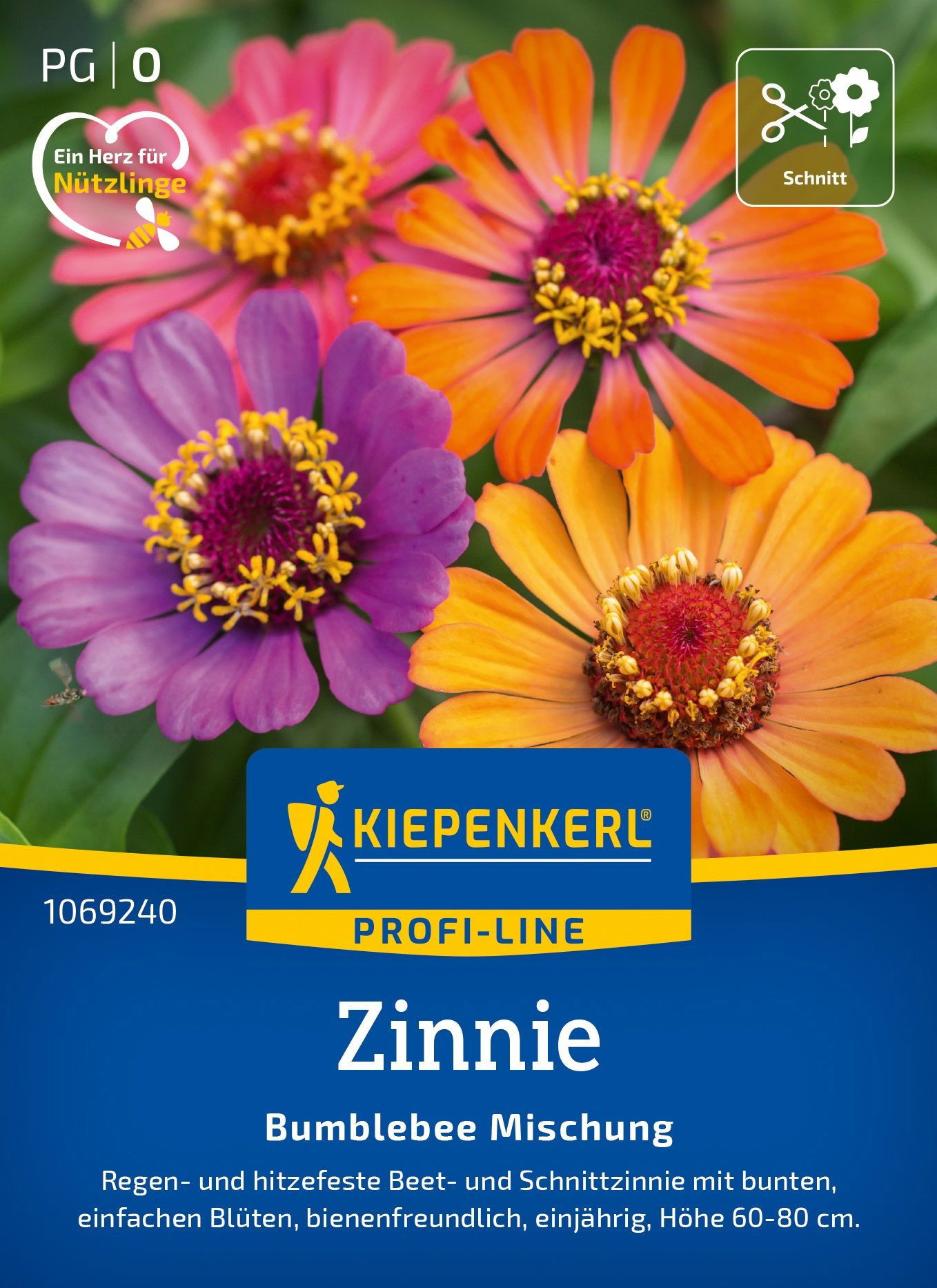 Zinnie Bumblebee - Kiepenkerl Zinnia elegans Bumblebee günstig kaufen