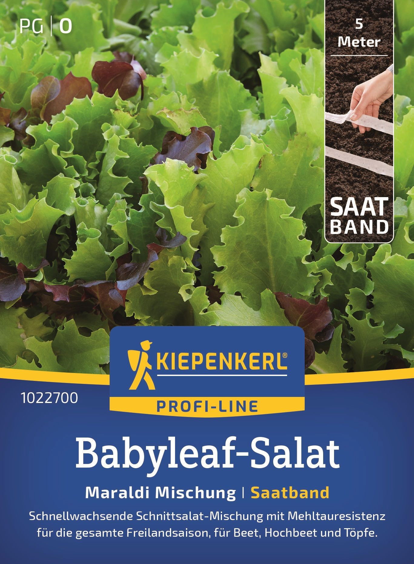 Babyleaf-Salat Maraldi Mischung - Kiepenkerl Lactuca sativa Maraldi Mix ...