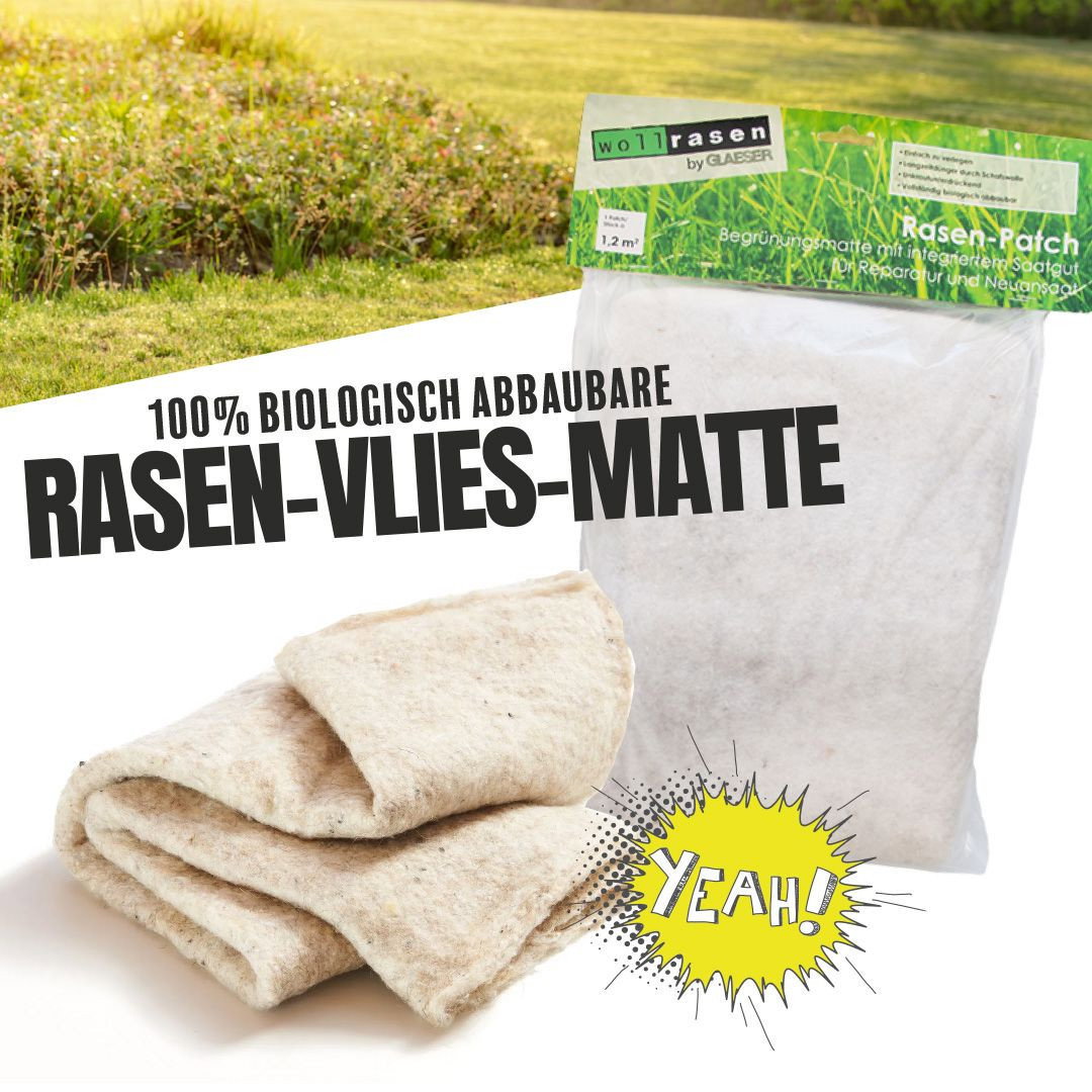 easygreen® wollrasen® Halbschattenrasen - Rasenvlies günstig kaufen